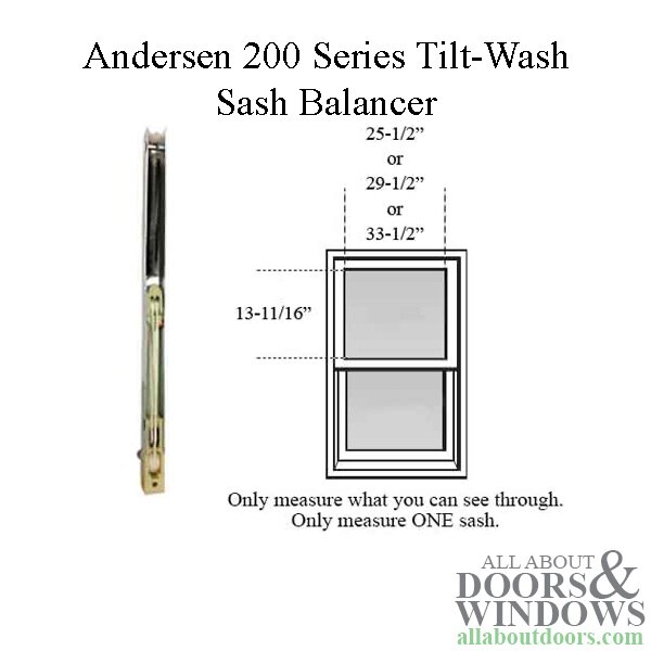 Andersen 200 Series Tilt-Wash Sash Balancer M630