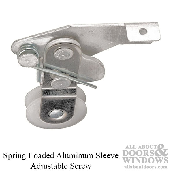 Roller Assembly with 1 Inch Nylon Wheel for Sliding Screen Door