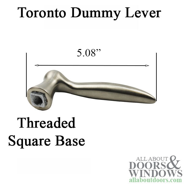 Hoppe Toronto Dummy Lever with Screw Left Hand Satin Nickel