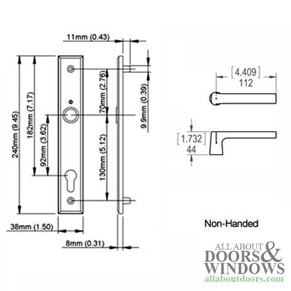 Dallas Inactive Trim Set - Rustic Umber