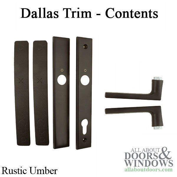Dallas Inactive Trim Set - Rustic Umber