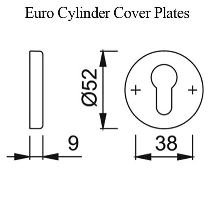 Euro Profile Cylinder Cover / Rosette Plates