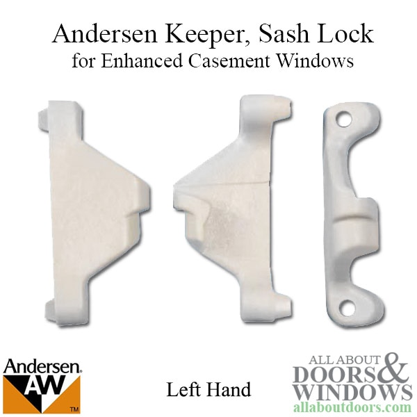 Andersen enhanced casement window sash lock keeper left handed Andersen enhanced casement window sash lock keeper left handed