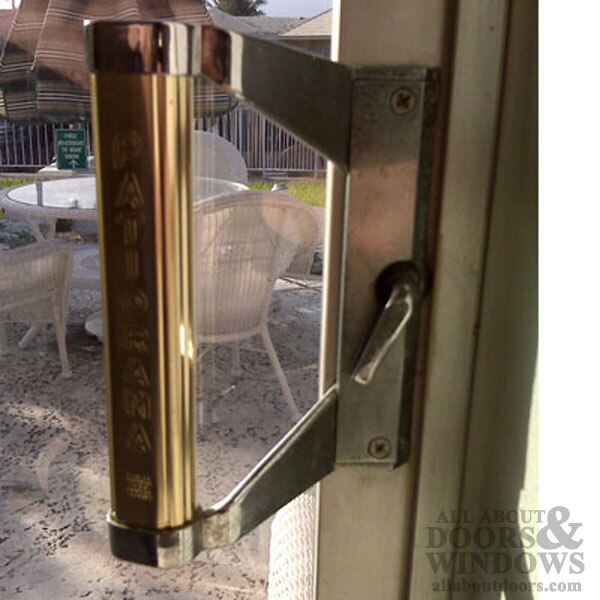 Patiorama Sliding Patio Door | Thumb Turn |Gold Handle |Daryl