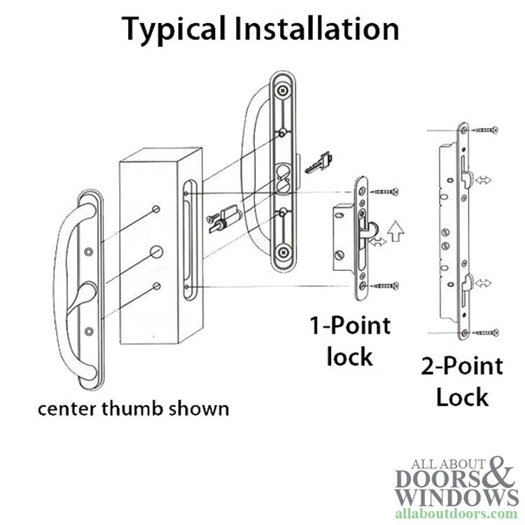 Amesbury Truth Olympus Door Handle For Sliding Glass Doors Blemished