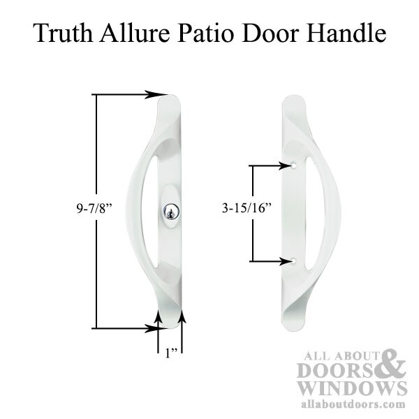 Truth Door Handle Active Sliding Door Handle with Centered Key Cylinder
