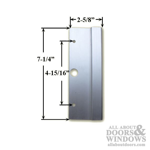 External Pull and Key Lock for Sliding Patio Door - 4-15/16 Inch ...