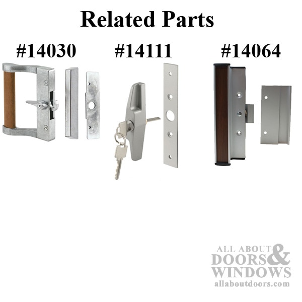 Sliding Patio Door Handle Set Key Adapter