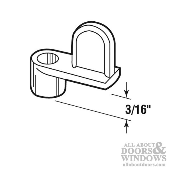 Screen Clips, Diecast Alloy, 3/16" Offset