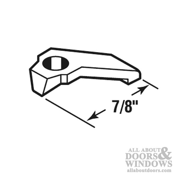 Storm Door Panel Turn Buttons, Aluminum - 8 Pack