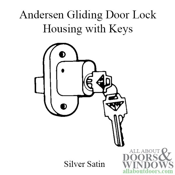 Andersen Perma-Shield Gliding Doors - Lock Housing w/ Keys - 3 Panel