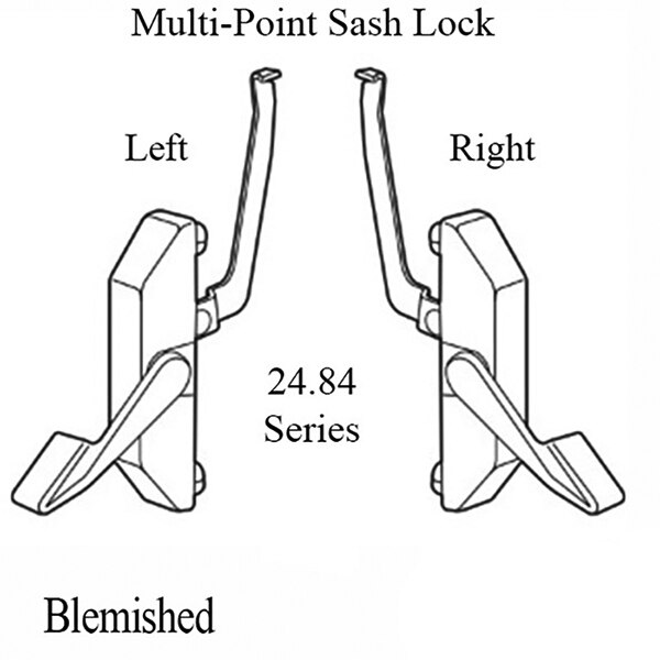 White Maxim Multi-Point Sash Lock, Left Hand - Blemished