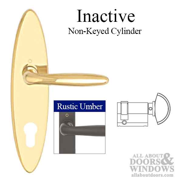 HOPPE Multipoint Lock Handleset, Verona, M151/3955N, Inactive, Solid ...