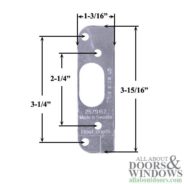 Door Hinge Router Template Hinge Routing Template