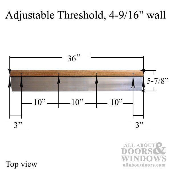 Adjustable Threshold For Wood Apex Adjustable Door Threshold - 36 Inch ...