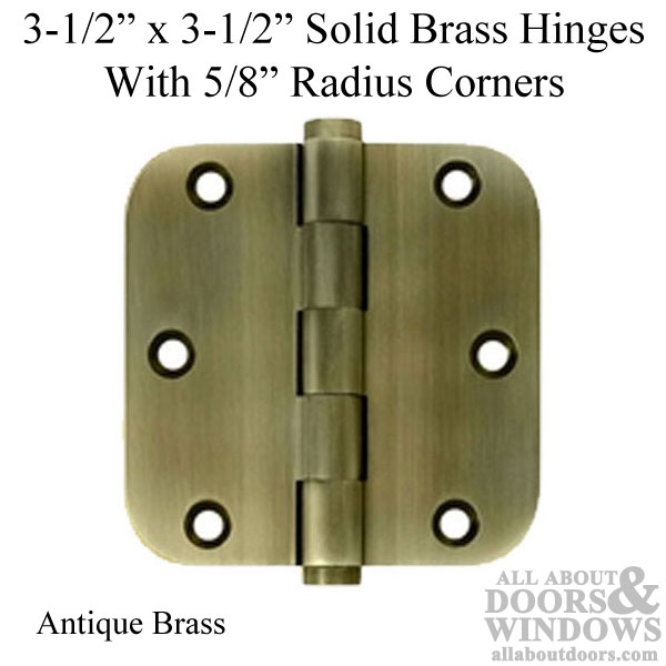 Solid Brass Residential Hinges
