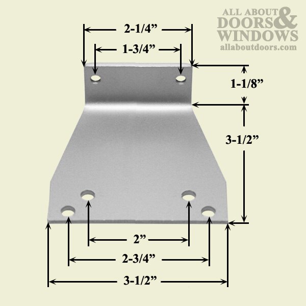 Parallel Arm Mount Bracket for Commercial Door Closer - Choose Color Parallel Arm Mount Bracket for Commercial Door Closer - Choose Color
