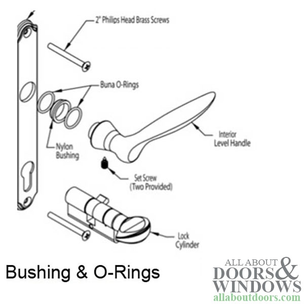 3851396 Hoppe Clear Bushing and Rubber O-Ring