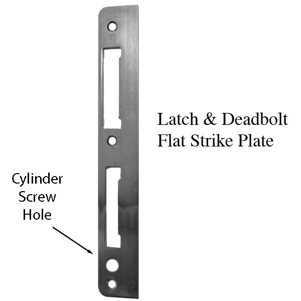 Weathershield Latch Deadbolt Strike plate Stainless steel