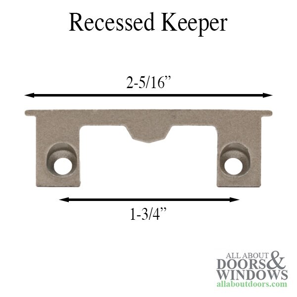 Truth Recessed Keeper, With Flange