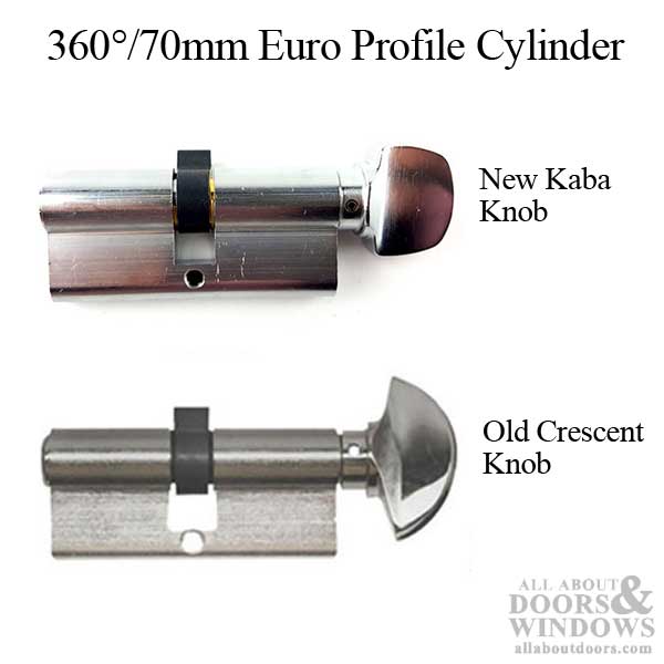 35/35 Active Keyed 360° Euro Profile Cylinder, 70mm 2-3/4" - Choose Color