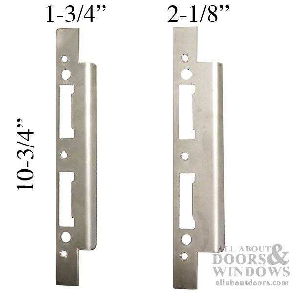 Custom Latch & Deadbolt Strike Plate | Curved Lip | Stainless Steel | 1 ...