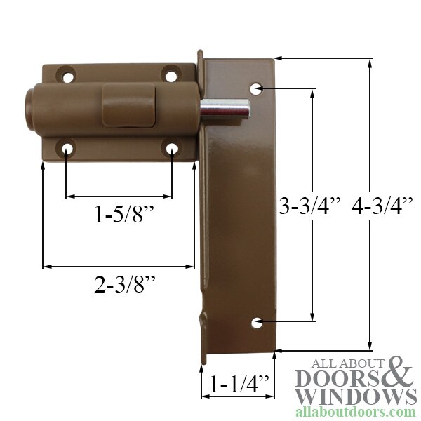 Veranda patio door high security foot bolt / lock