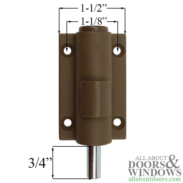 Veranda patio door high security foot bolt / lock