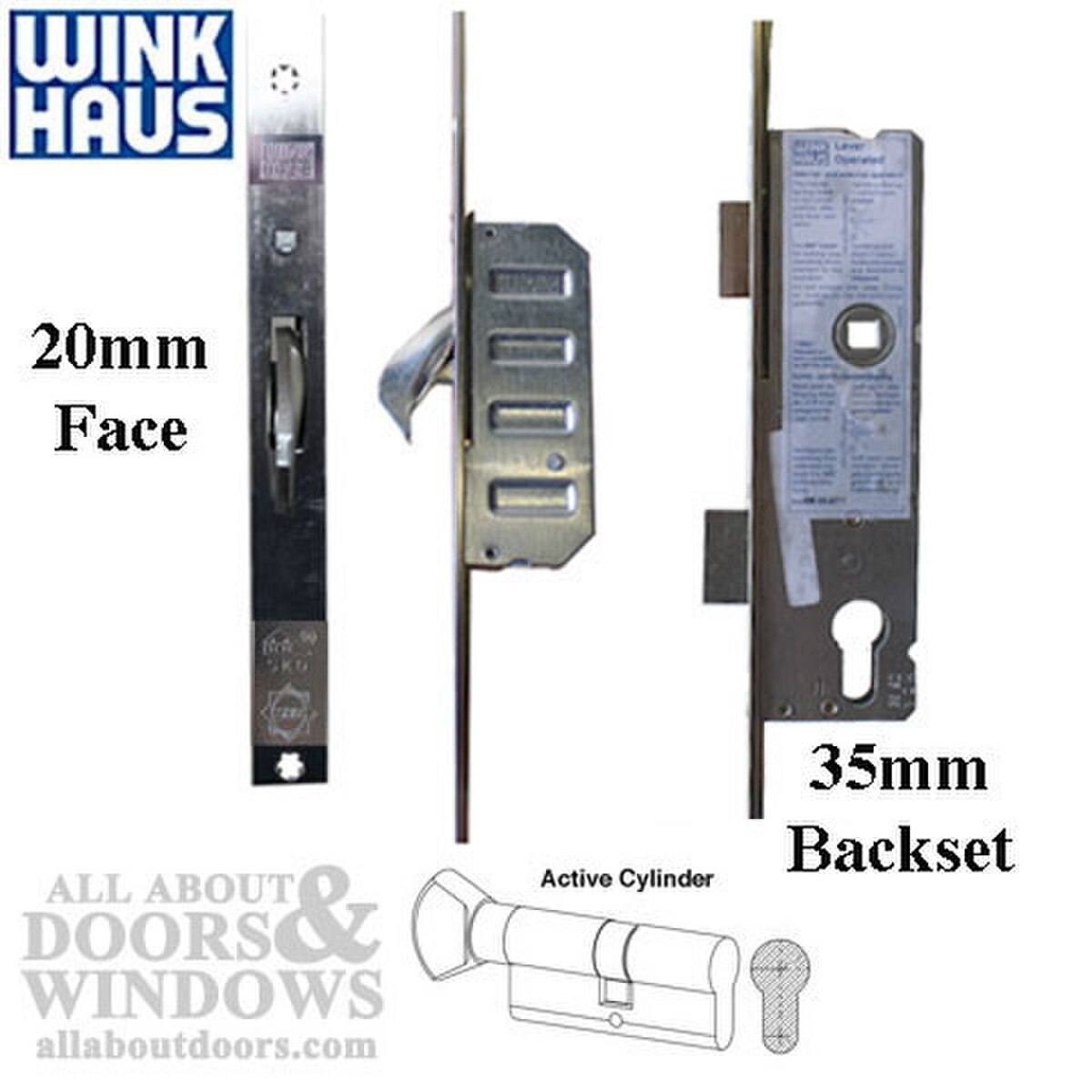 Winkhaus 20mm Cobra 35/92 Multipoint Lock System with Hooks | 82-7/8 ...