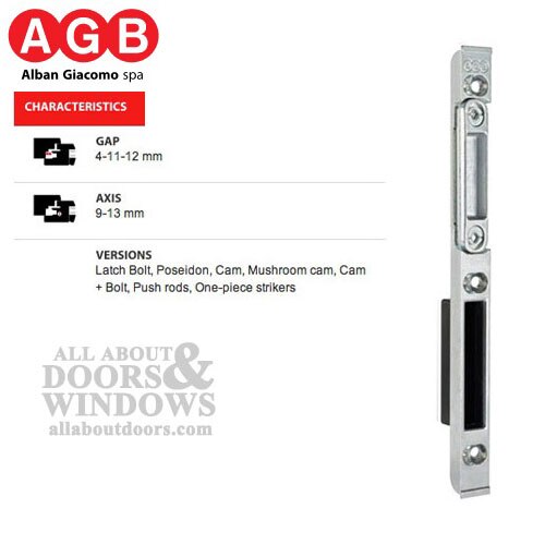 AGB Mortise Mount Lock Strike Plate w/ Dust box