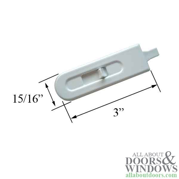 503042-W Non-Handed Tilt Latch Square Pivot End