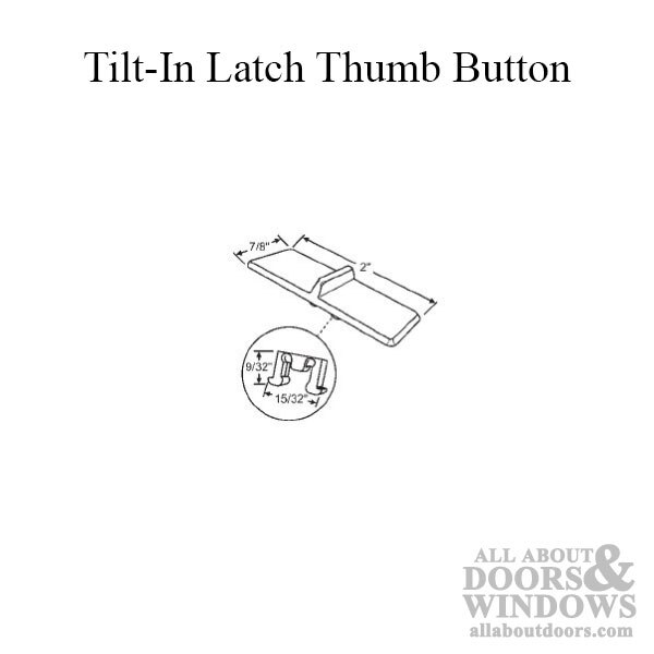 503100 Thumb Button Tilt-In Latch Windows