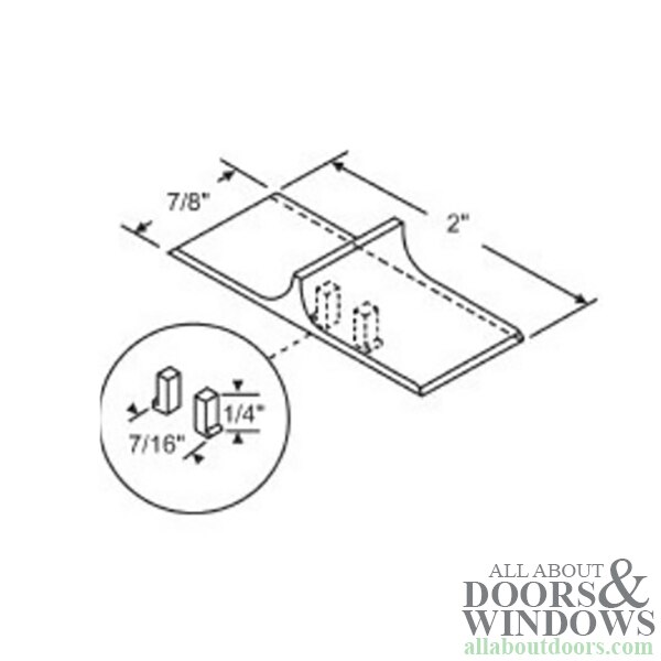 503111-BR Thumb Latch Button for Tilt-In Latch