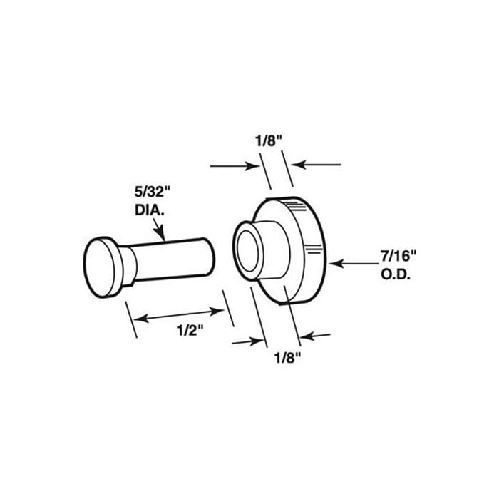 Roller (Flat) - Sliding Windows, Steel / Nylon