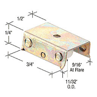 Roller Assembly (Flat) - Sliding Windows, Showcase / Storm - Steel / Nylon