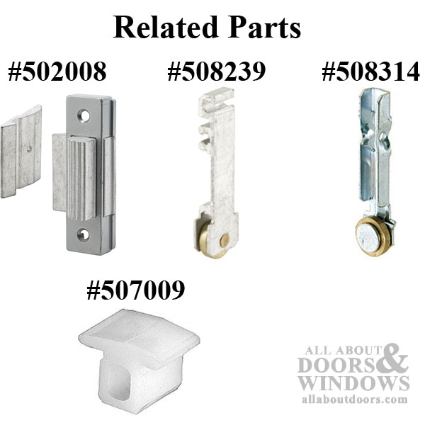 Roller Assembly (Flat) - Sliding Windows, Vertical Rail - Nylon / Steel