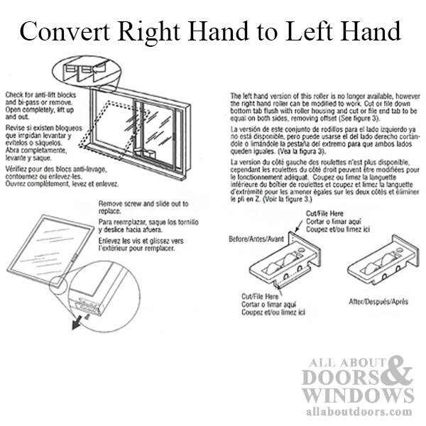 Roller Assembly (Flat) - Sliding Windows, Nylon / Brass