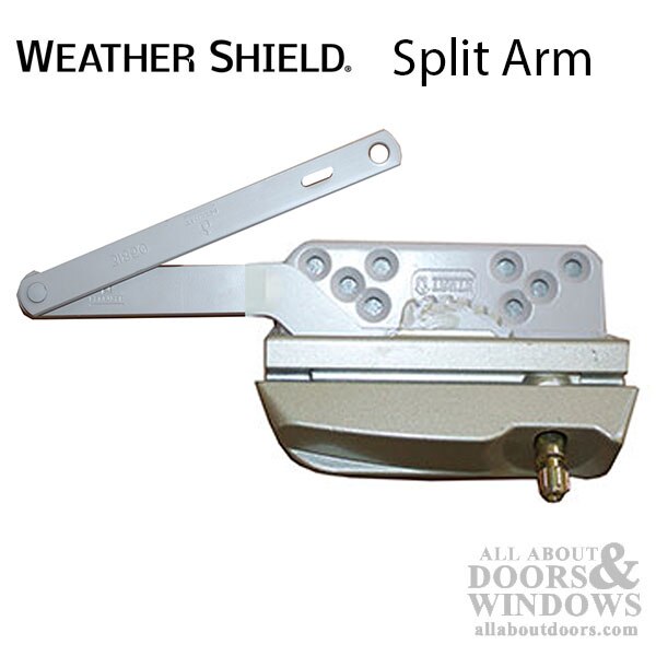 Weather Shield Split Arm Operator, RH used with folding handle