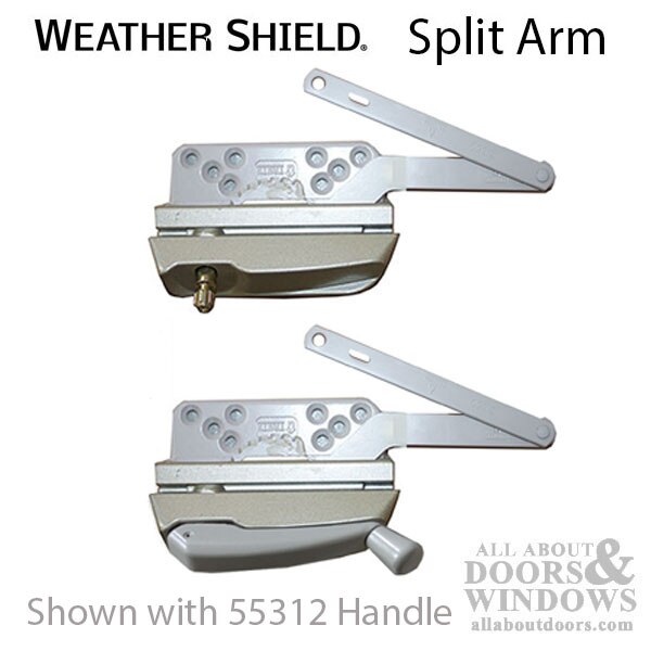 Weather Shield Split Arm Operator, RH used with folding handle