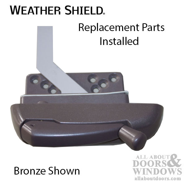 Weather Shield 13-1/2" Single Arm Operator, RH used with folding handle