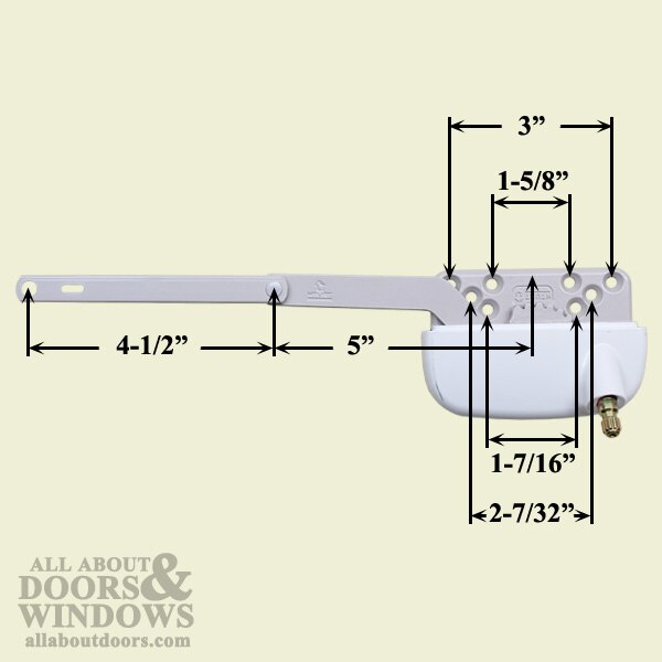 Blemished - Weathershield Split Arm Operator, Offset 4-1/2" Link Right ...