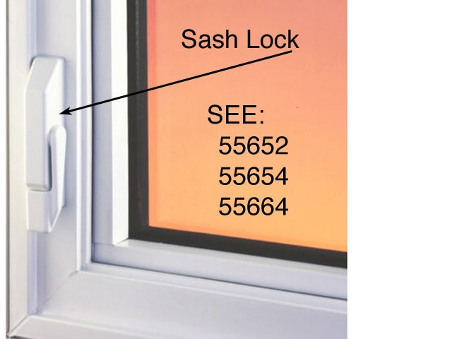 LH Multipoint Sash Lock w/ Bracket & Cylindrical Rivet Sleeve - Tie Bar ...