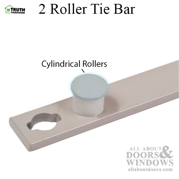 Truth Hardware 2 Roller Tie Bar Assembly for Interlock Roller 10-7/8