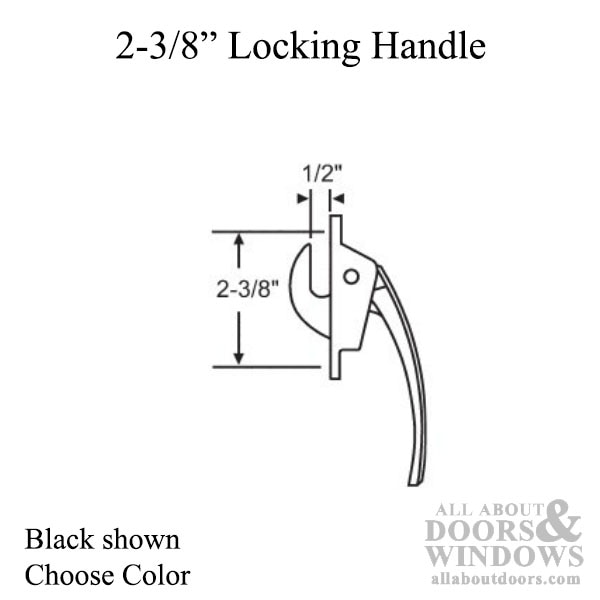 Locking casement handle