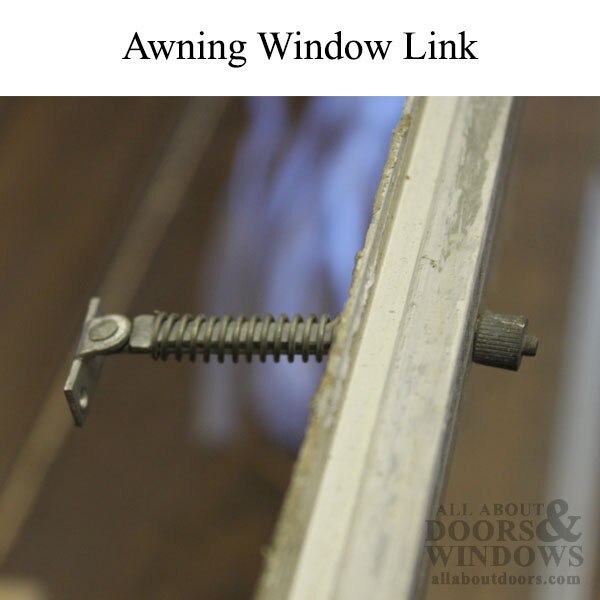 Awning Window Link, Spring Loaded with Twist Cap, Long 1-7/16"
