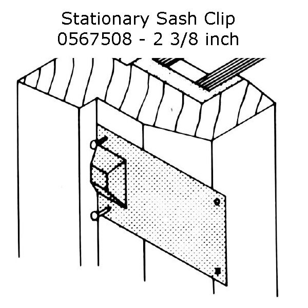 Andersen Primed Casement Windows, Sash Clips - Stationary - 2 3/8 inch ...
