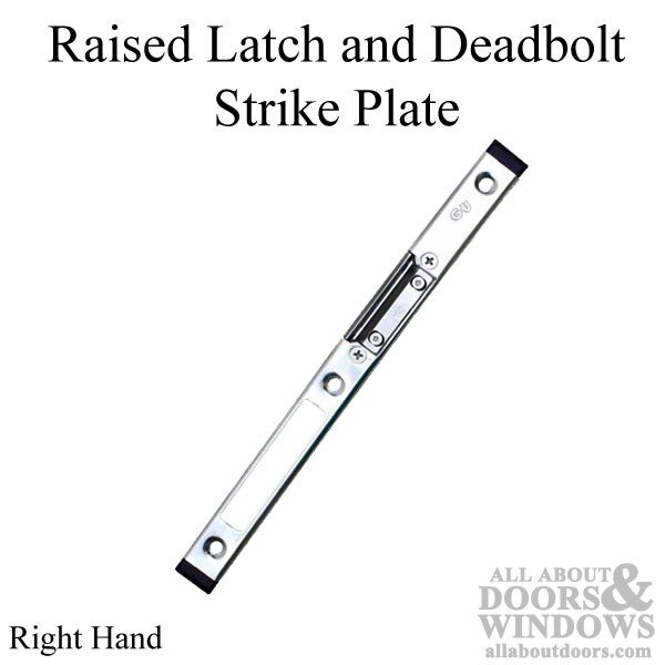 Strike Plate, Latch & Deadbolt, Raised Right Hand - Durable Door ...