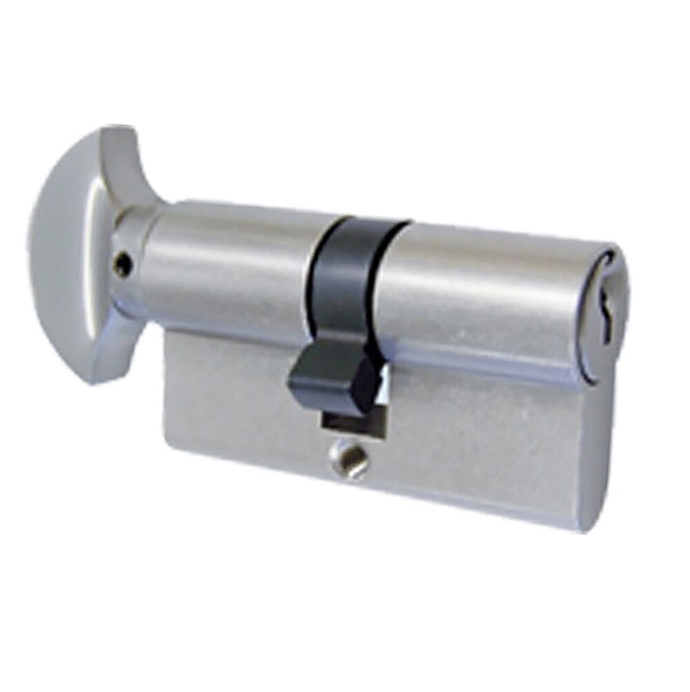 Ferco 40/40 PZ-cylinder w/ Key and Thumbturn- Satin Nickel