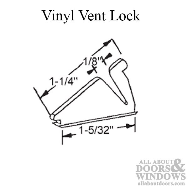 1-1/4" Vent Lock: Vinyl- Choose Color