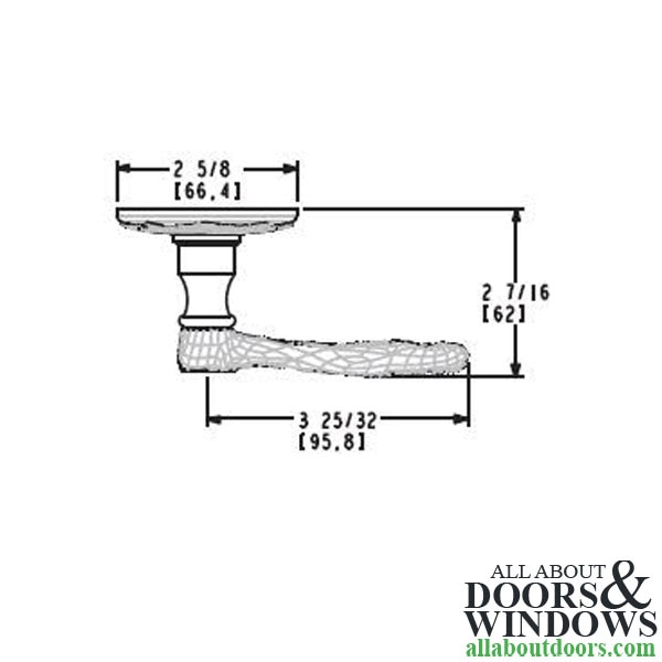 6932-060-ENTR Baldwin Nassau Outside Entrance Trim Satin Brass and Brown